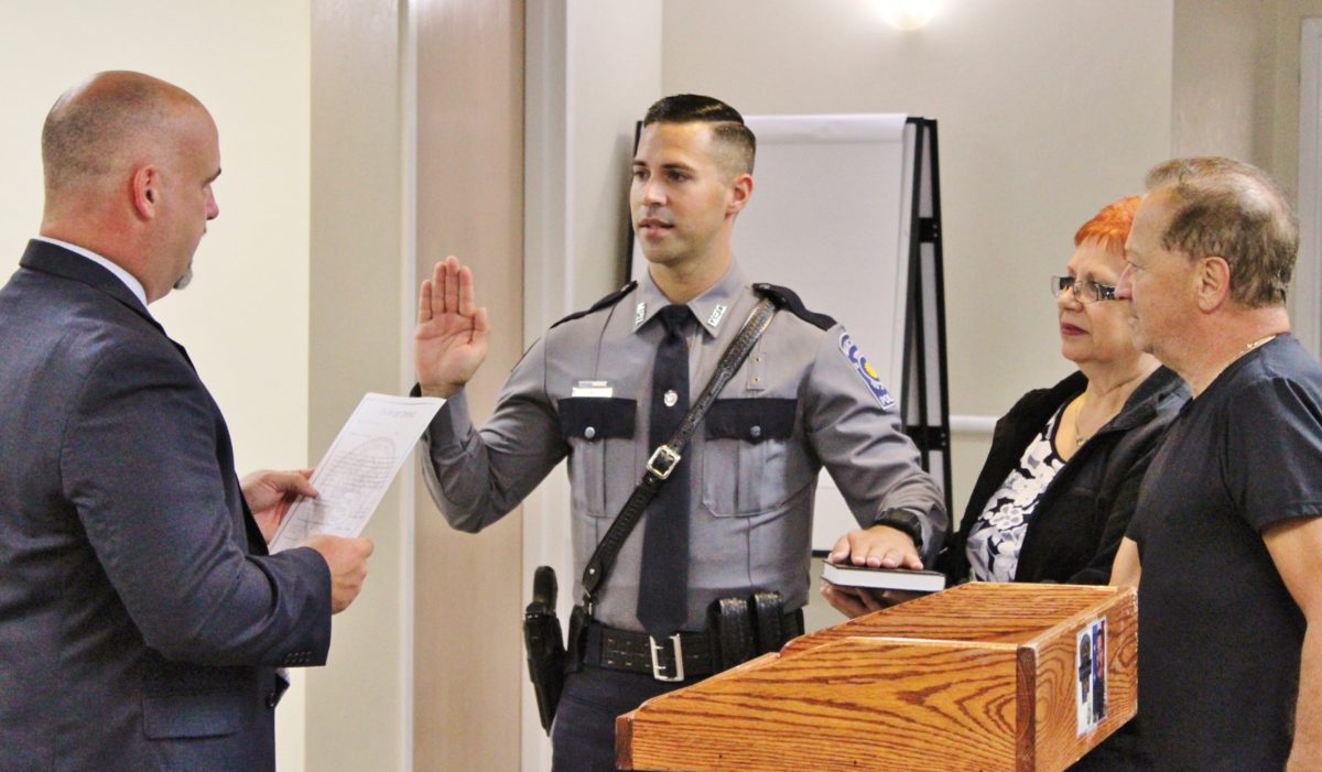 Two New Officers Take Oaths - Manchester Police Department Manchester NJ