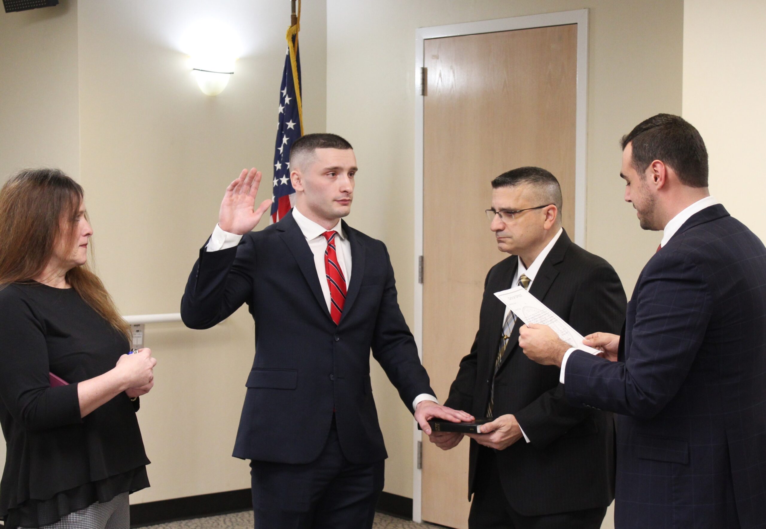 Manchester Police Patrolman Takes Oath - Manchester Police Department ...
